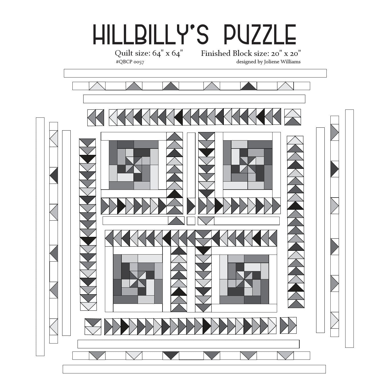 Hillbilly's Puzzle Cutie Pattern (4 pack) – CutiePatterns.Com